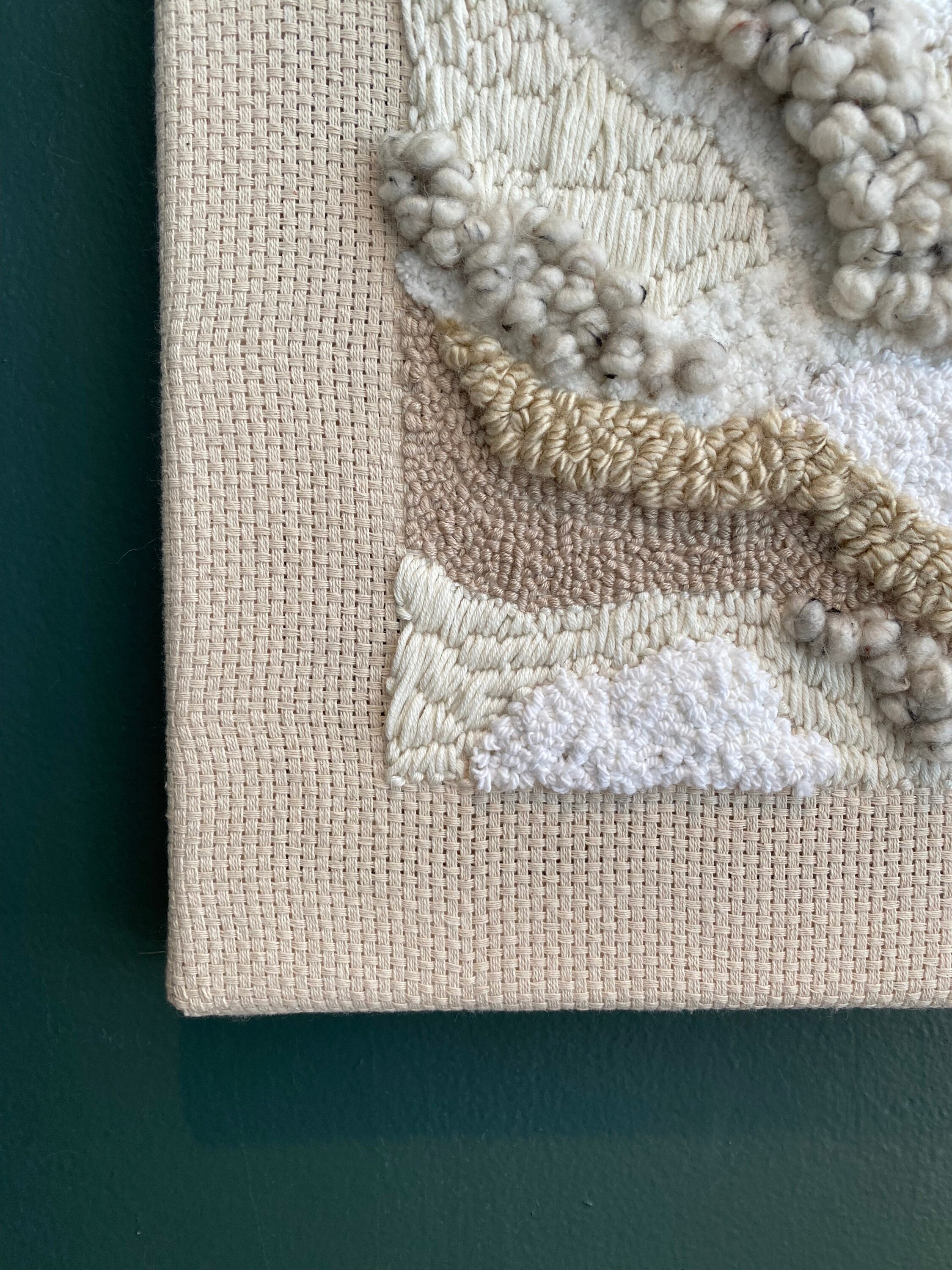 Valleys Textile Wall Art/linen Wall Decor/abstract Art/ Minimal Woven ...