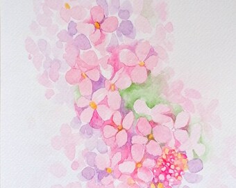 WISTERIA DESCENDING, Flower Original Watercolour Painting by ...