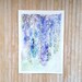 WISTERIA DESCENDING, Flower Original Watercolour Painting by ...