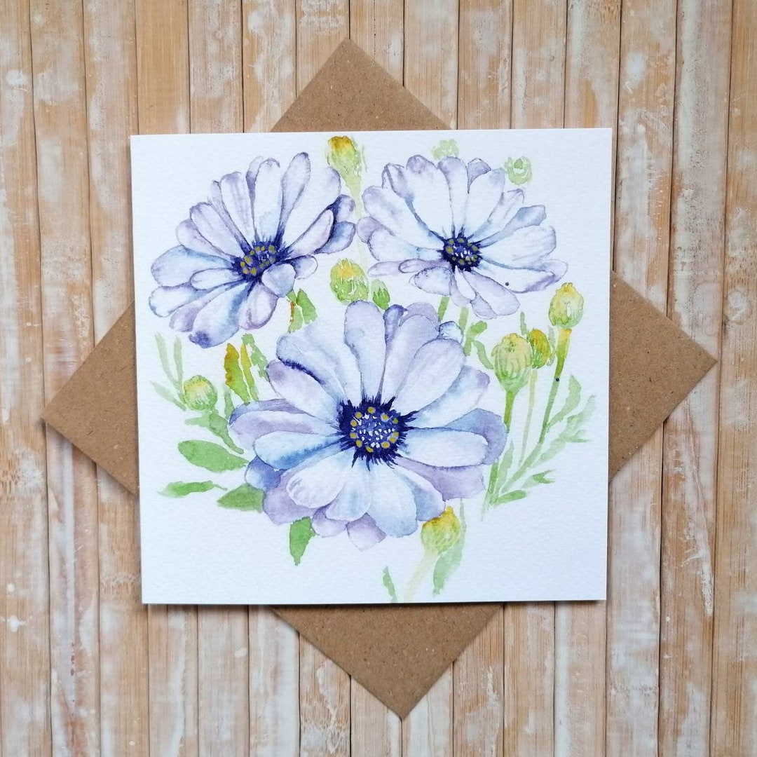 Daisy Flower Greeting Card FSC Certified, DAISIES TRIO by ...