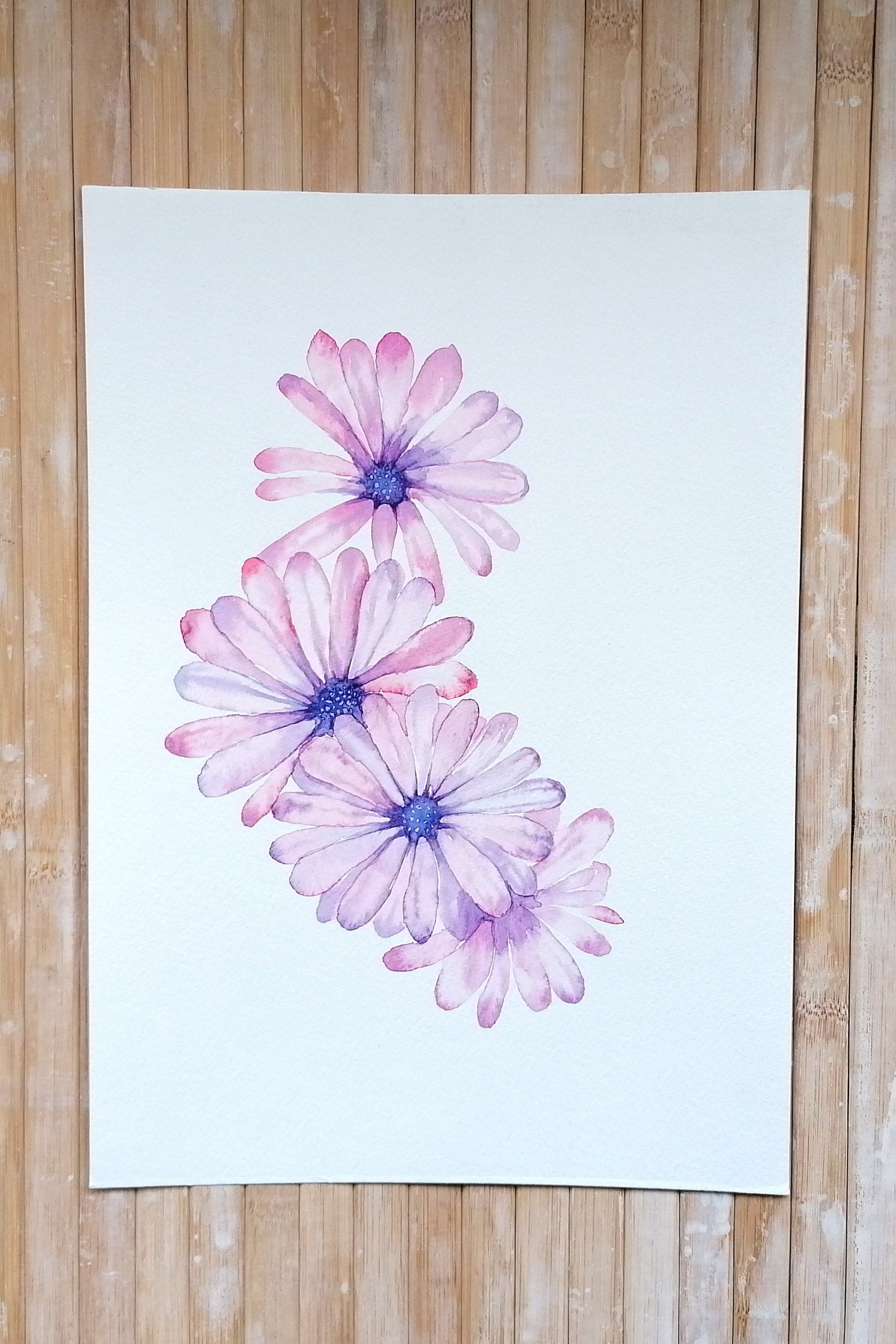 DAISY CHAIN, Flower Original Watercolour Painting by Geetapatelfineart ...