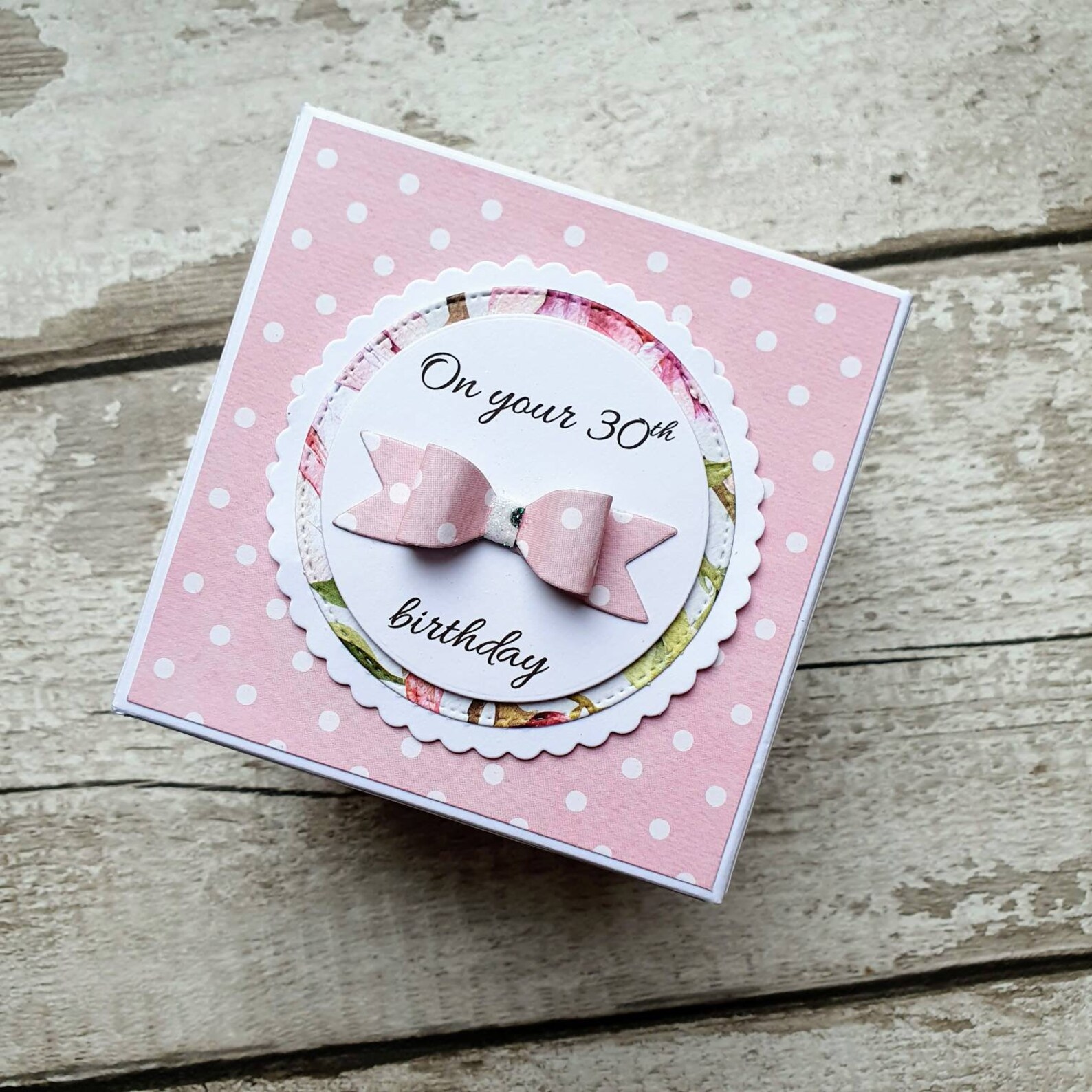 Birthday Exploding Box Birthday Card With Cake 3d Cake Pop | Etsy UK