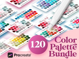 Skin Tones Procreate Color Palette for Ipad, 6 Palettes 180 Colors ...