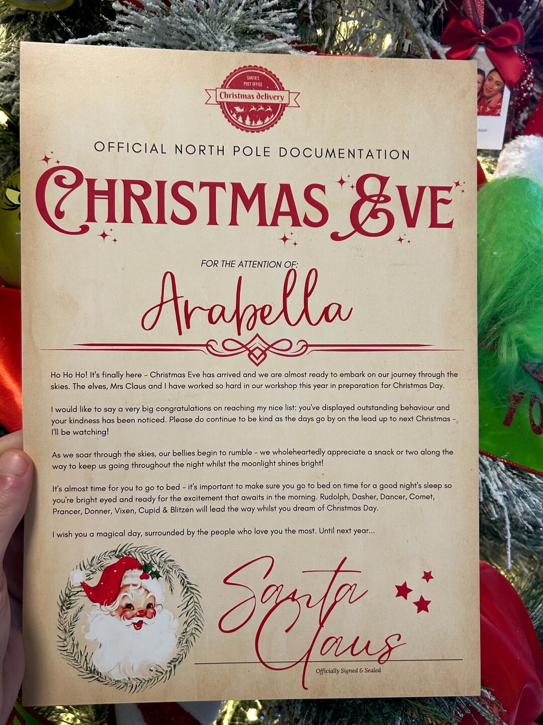 Christmas Eve Letters Letter From Santa Christmas Eve Box - Etsy