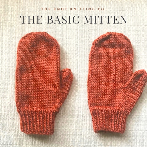The Basic Mitten Knitting Pattern PDF - Etsy