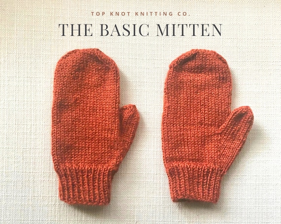 The Basic Mitten Knitting Pattern PDF - Etsy UK