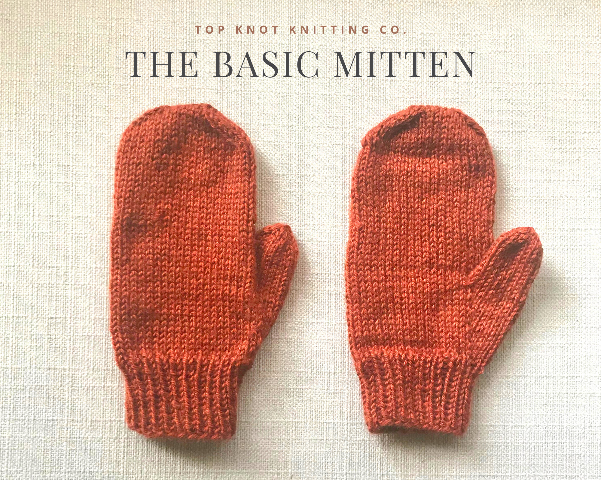 The Basic Mitten Knitting Pattern (PDF) - Etsy