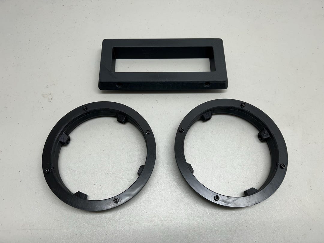 Single DIN Radio Bedroll Speaker Mount Kit From a 6" Sch 40 PVC Tube ...
