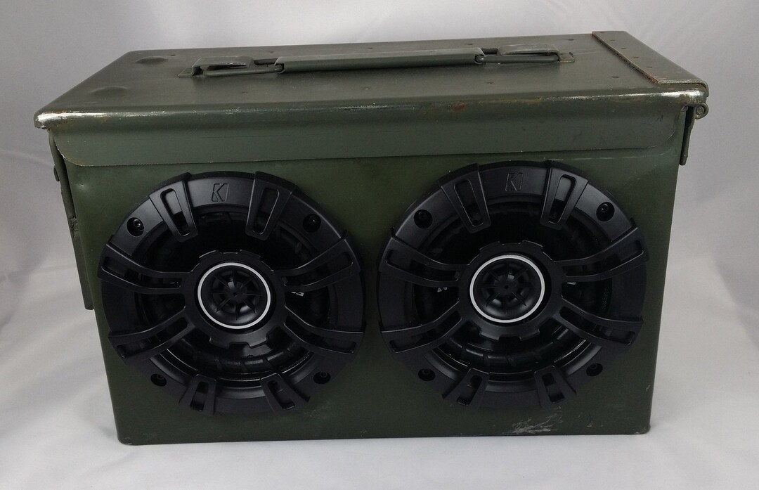 Basic Bluetooth Ammo Can Battery Powered Boom Box With Charger ...