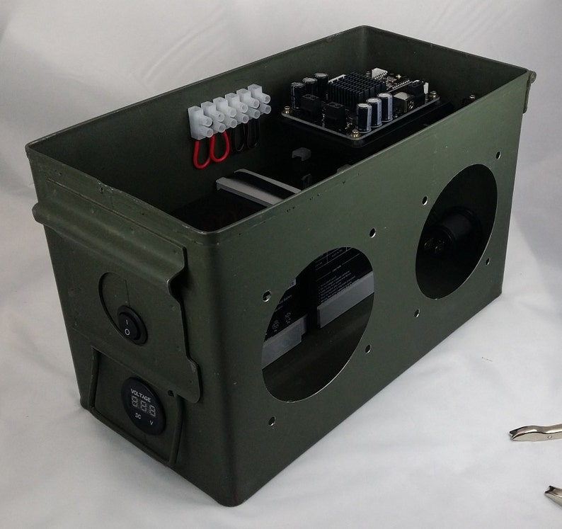 MAX POWER Bluetooth Ammo Can Boombox. Completely Assembled 50W+50W ...