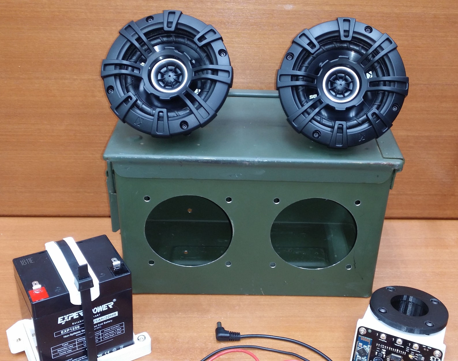 Battery Powered Bluetooth Ammo Can Boombox Kit. You Assemble - Etsy