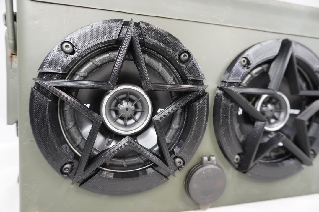 Custom Army Emblem Grills. Bluetooth Ammocan Battery Powered Stereo ...