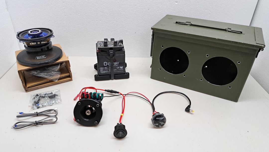 Battery Powered Bluetooth Ammo Can Boombox Kit. You Assemble the ...