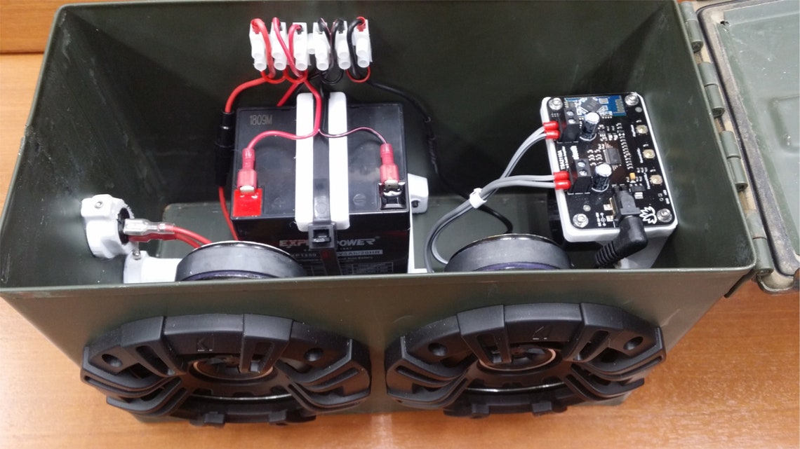Bluetooth Ammo Can Battery Powered Stereo Boombox. Stunning - Etsy