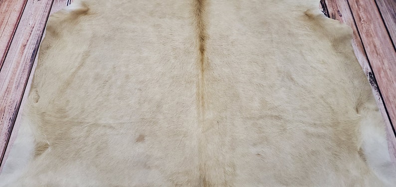Light Beige Cowhide Rug 88 X 79 Inches 7024 - Etsy
