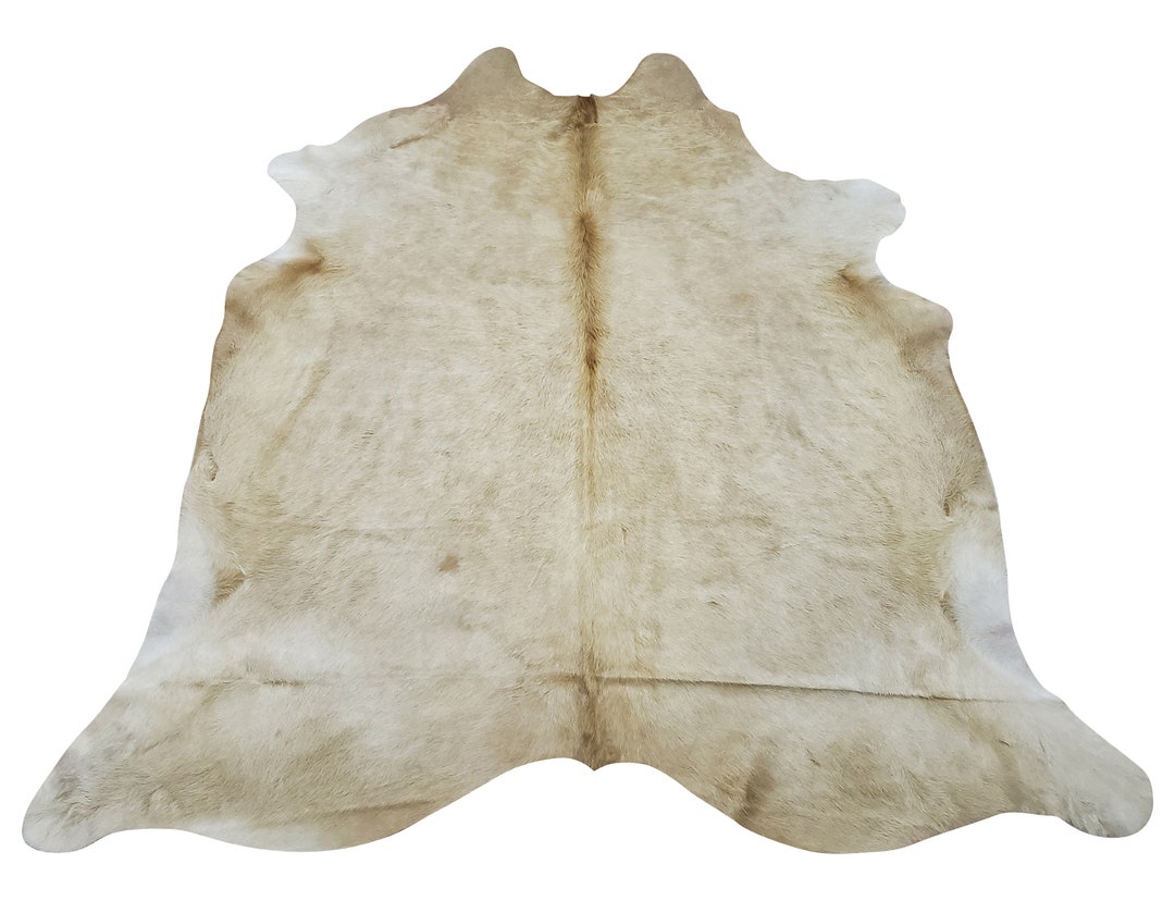 Light Beige Cowhide Rug 88 X 79 Inches 7024 - Etsy