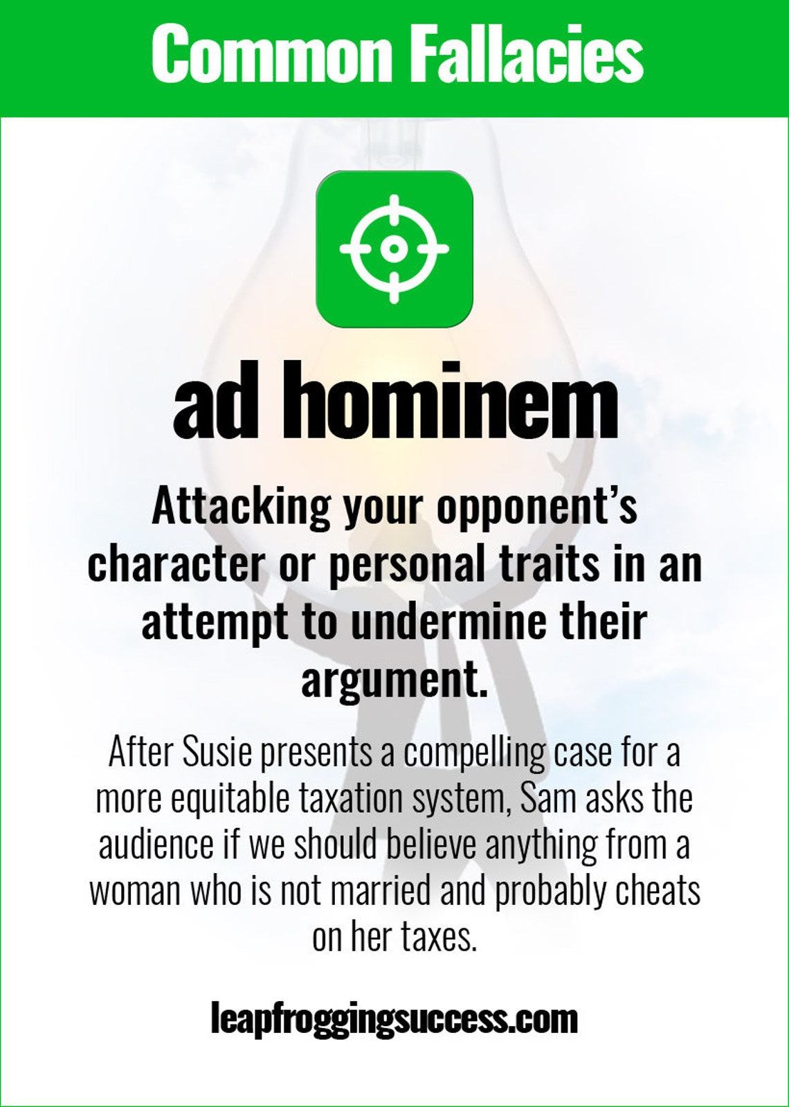 Top 24 Common Logical Fallacies High-res Digital Printable JPG Flash ...