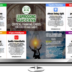 BUNDLE – 5 Pack Printable Critical Thinking Cards - High-res Digital ...