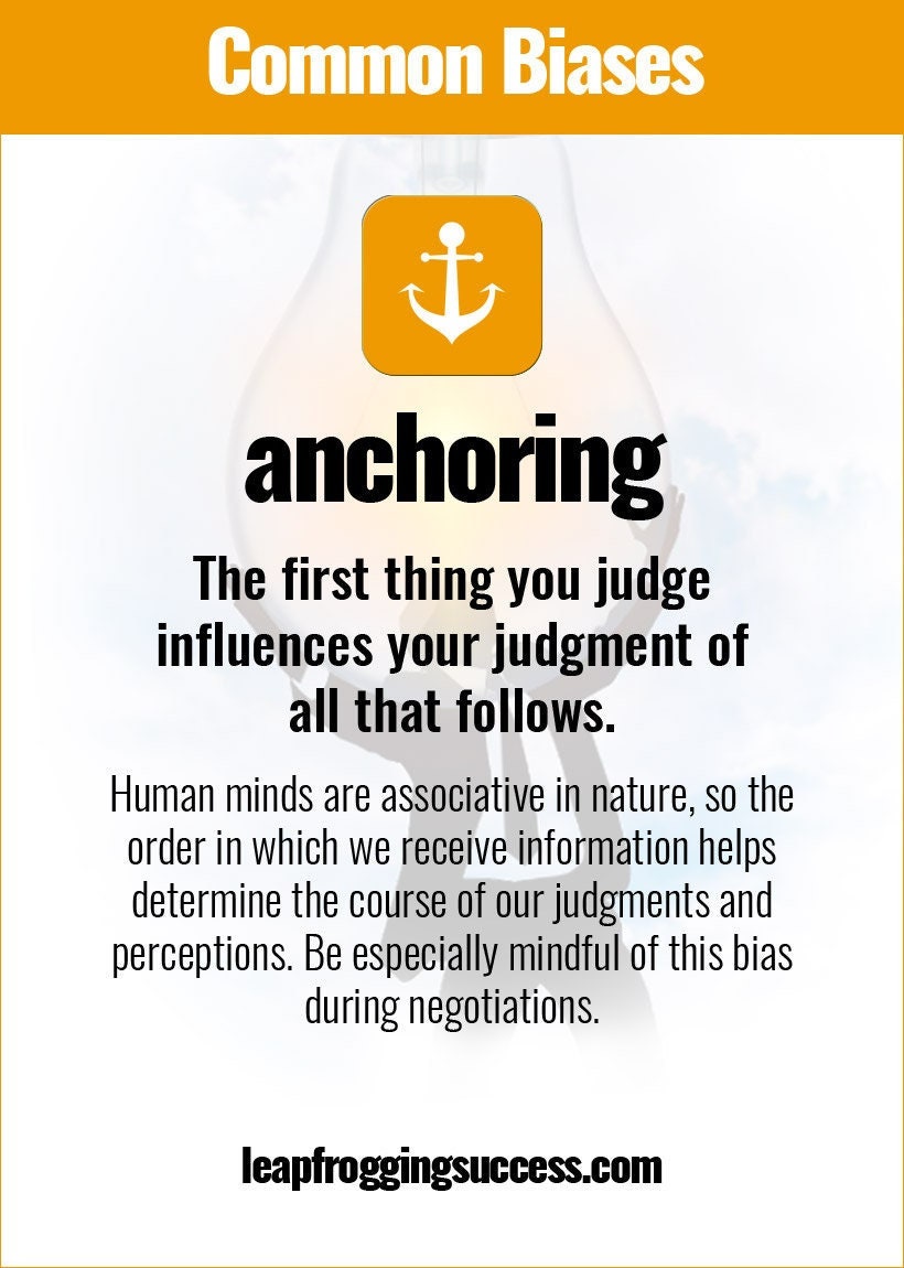 Top 24 Cognitive Biases - High-res Digital Printable JPG Flash Cards ...