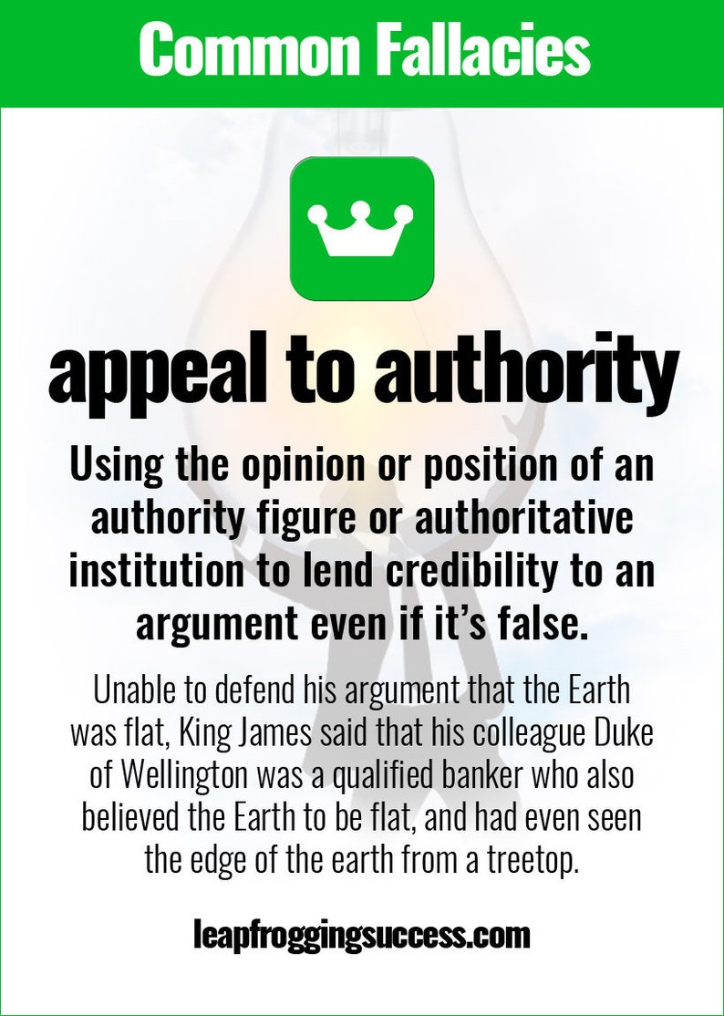 Top 24 Common Logical Fallacies High-res Digital Printable JPG Flash ...