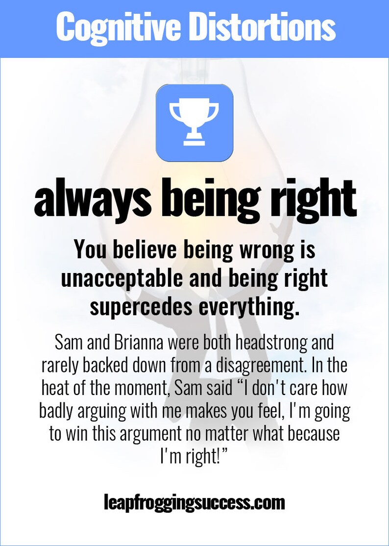 Top 24 Cognitive Distortions and Tools - High-res Digital Printable JPG ...