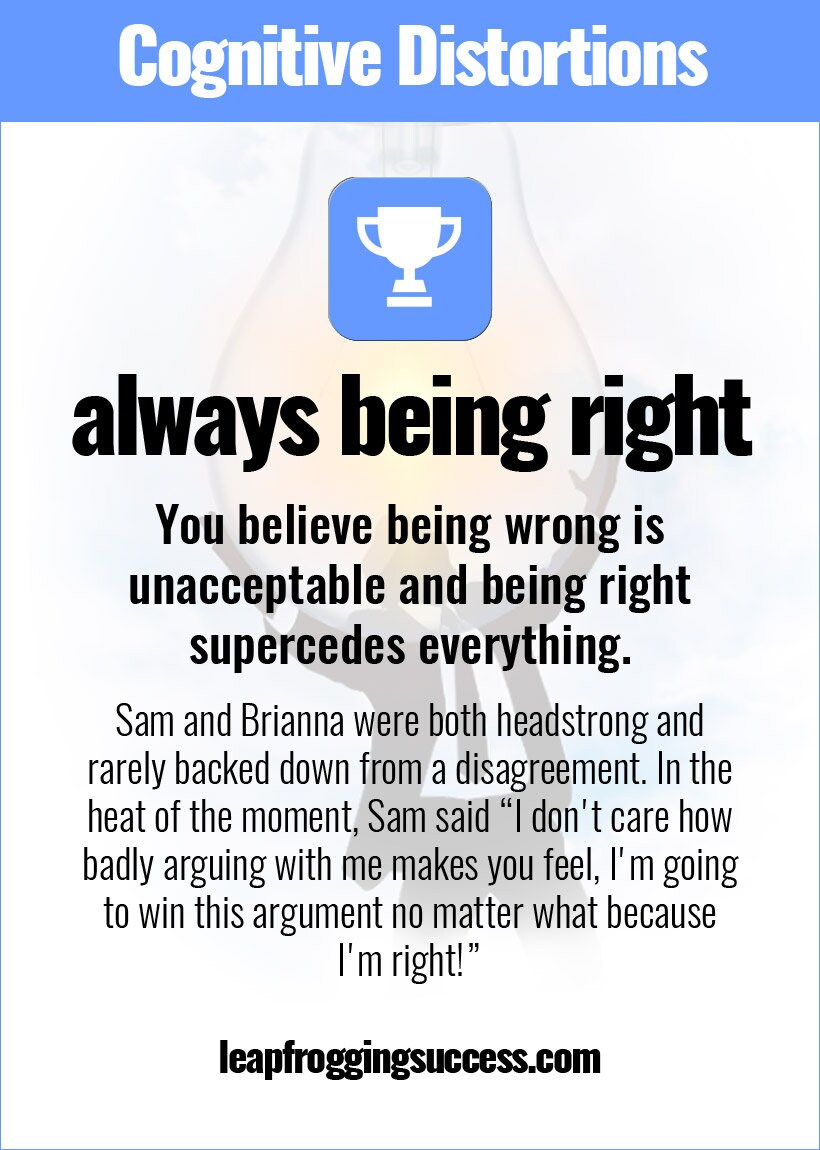 Cognitive Distortions Flash Cards – Critical Thinking Printable ...