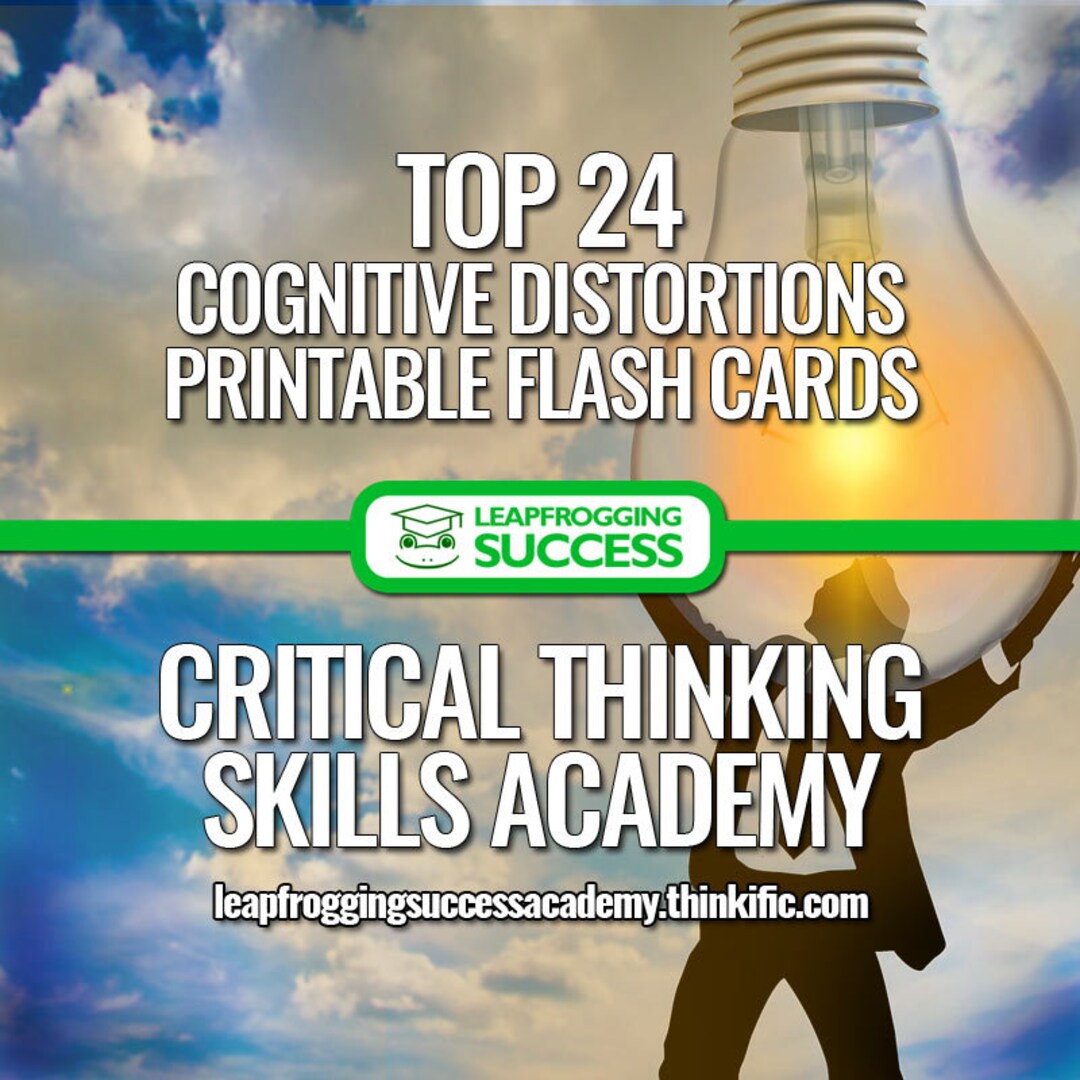 Top 24 Cognitive Distortions and Tools - High-res Digital Printable JPG ...