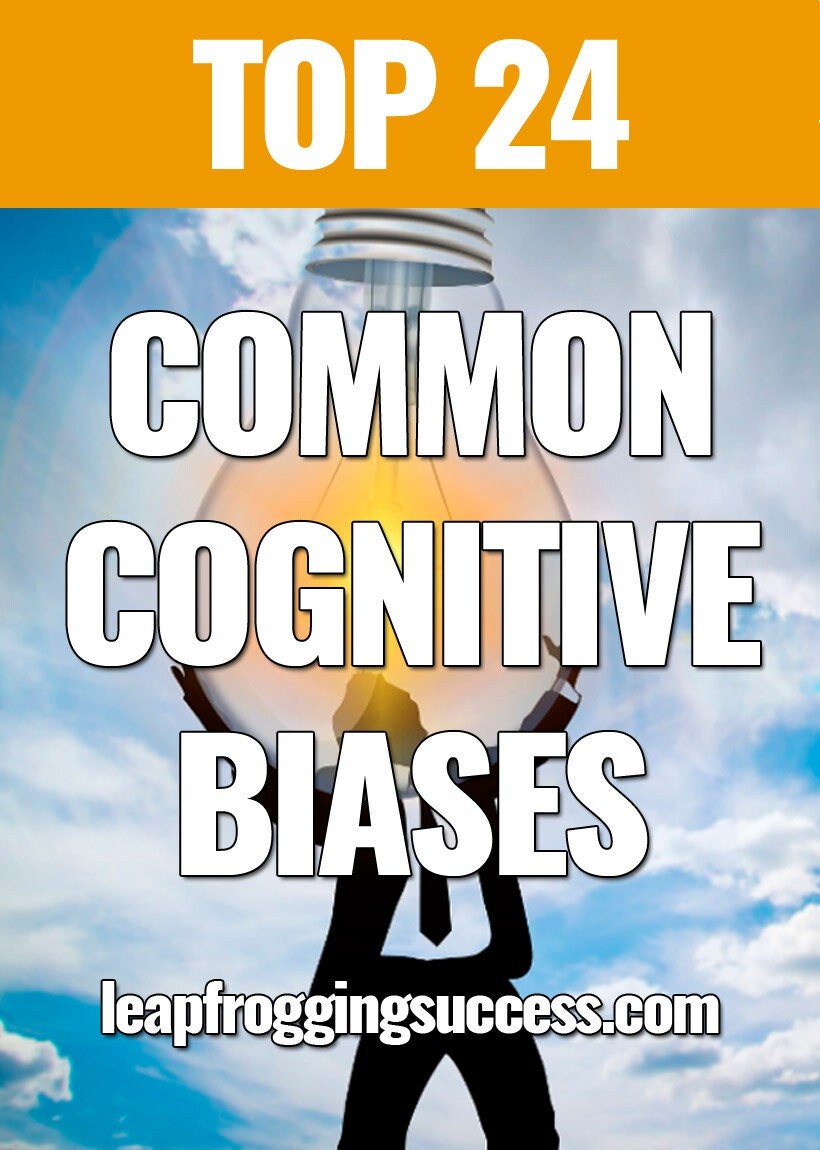 Top 24 Cognitive Biases - High-res Digital Printable JPG Flash Cards ...