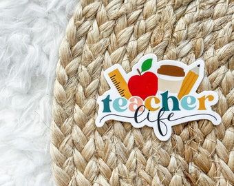 Teacher Life Sticker - Etsy