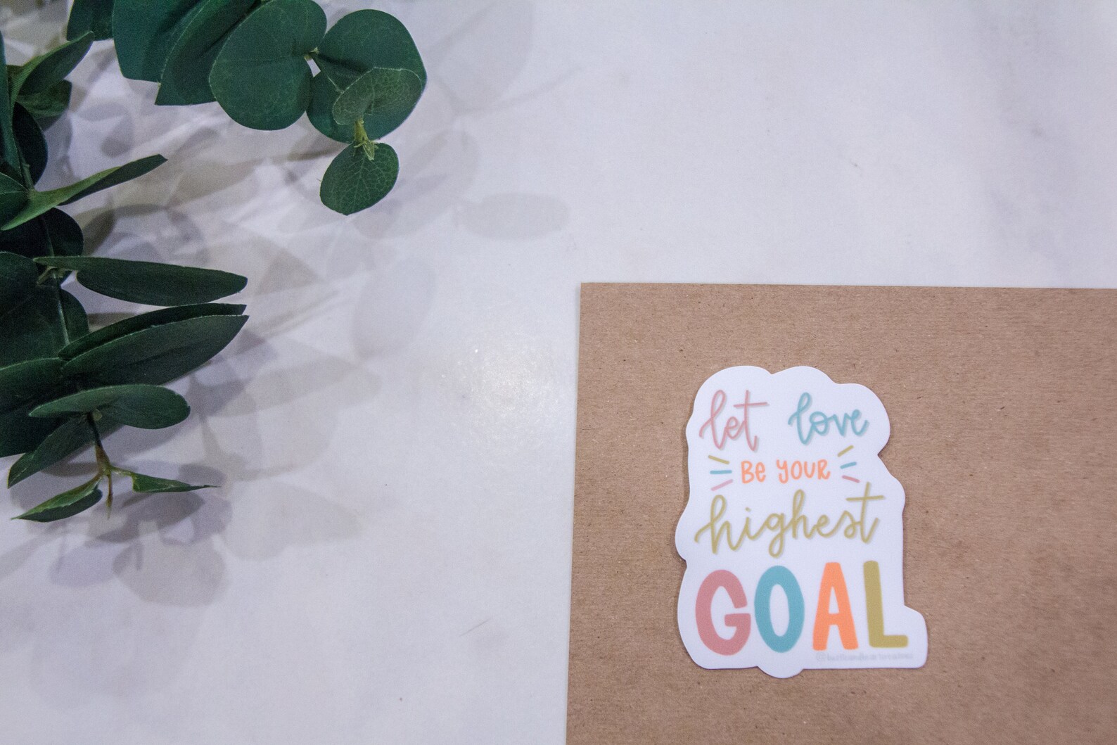 Let Love Be Your Highest Goal Sticker Inspirational Decal - Etsy