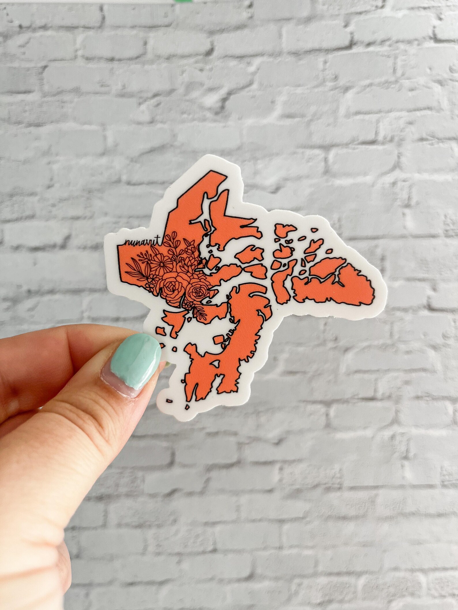 Nunavut Territory Sticker | NU Decal, Island Life, Travel Souvenir ...