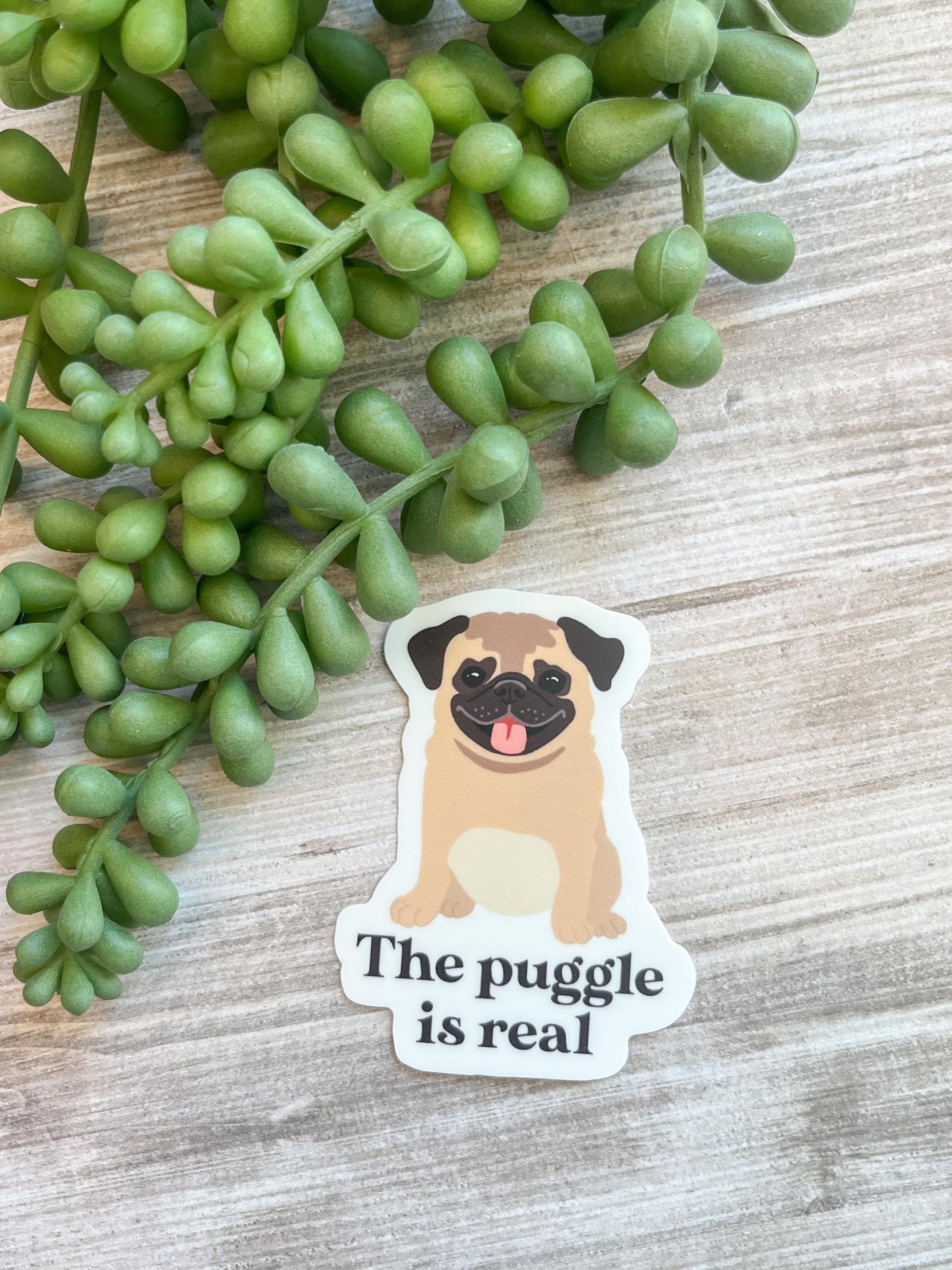 The Puggle is Real Sticker Puggle Decal Dog Lover Gift Pet - Etsy