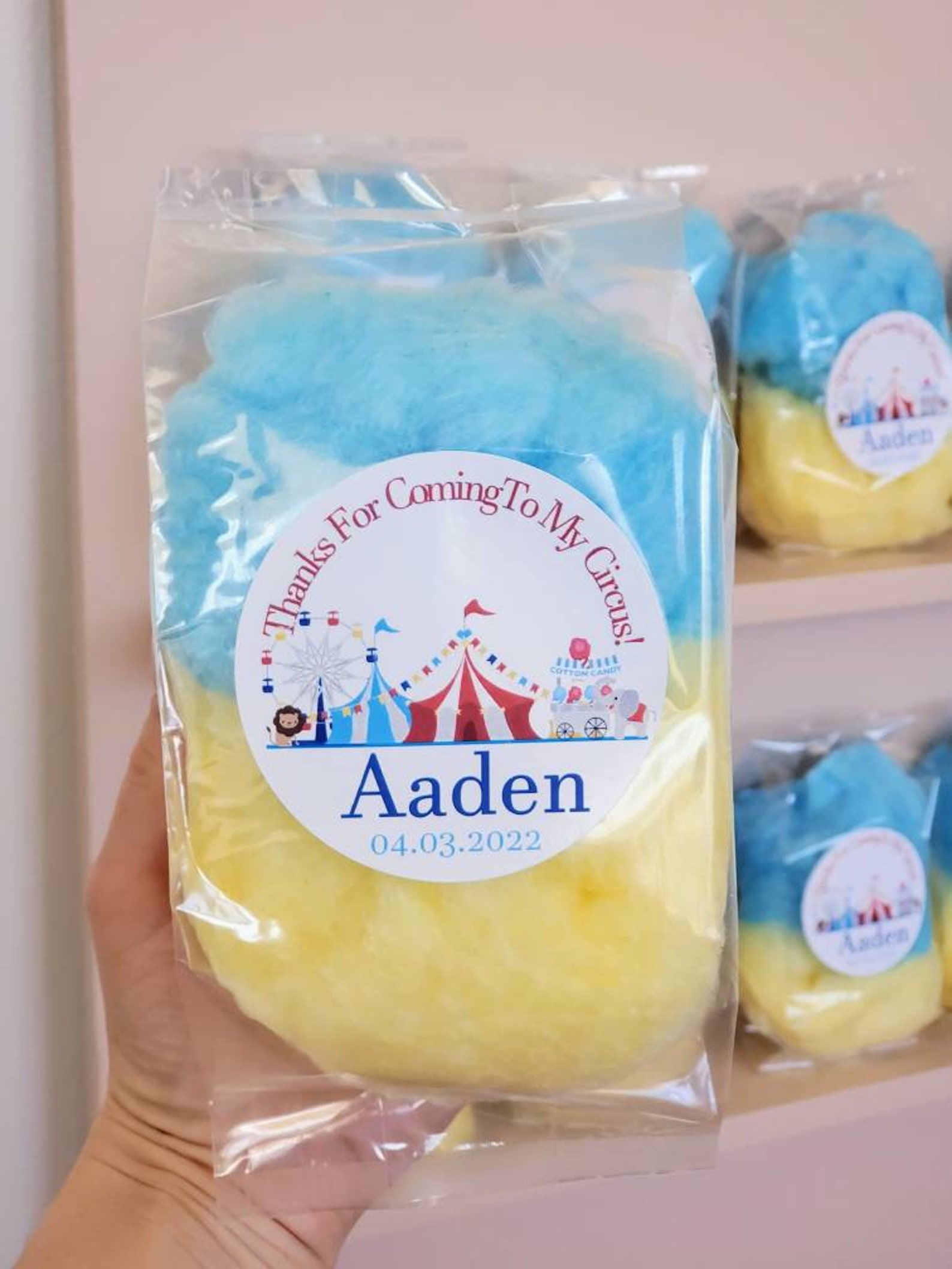 Cotton Candy Party Favors Circus Birthday Carnival - Etsy
