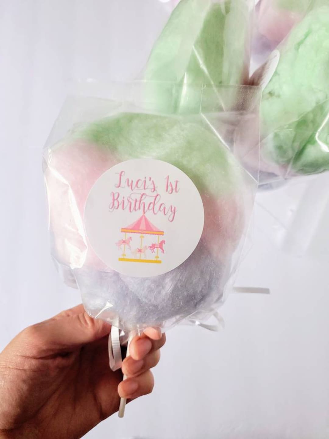 Cotton Candy on a Stick, Cotton Candy Cone, Circus Birthday, Carnival ...