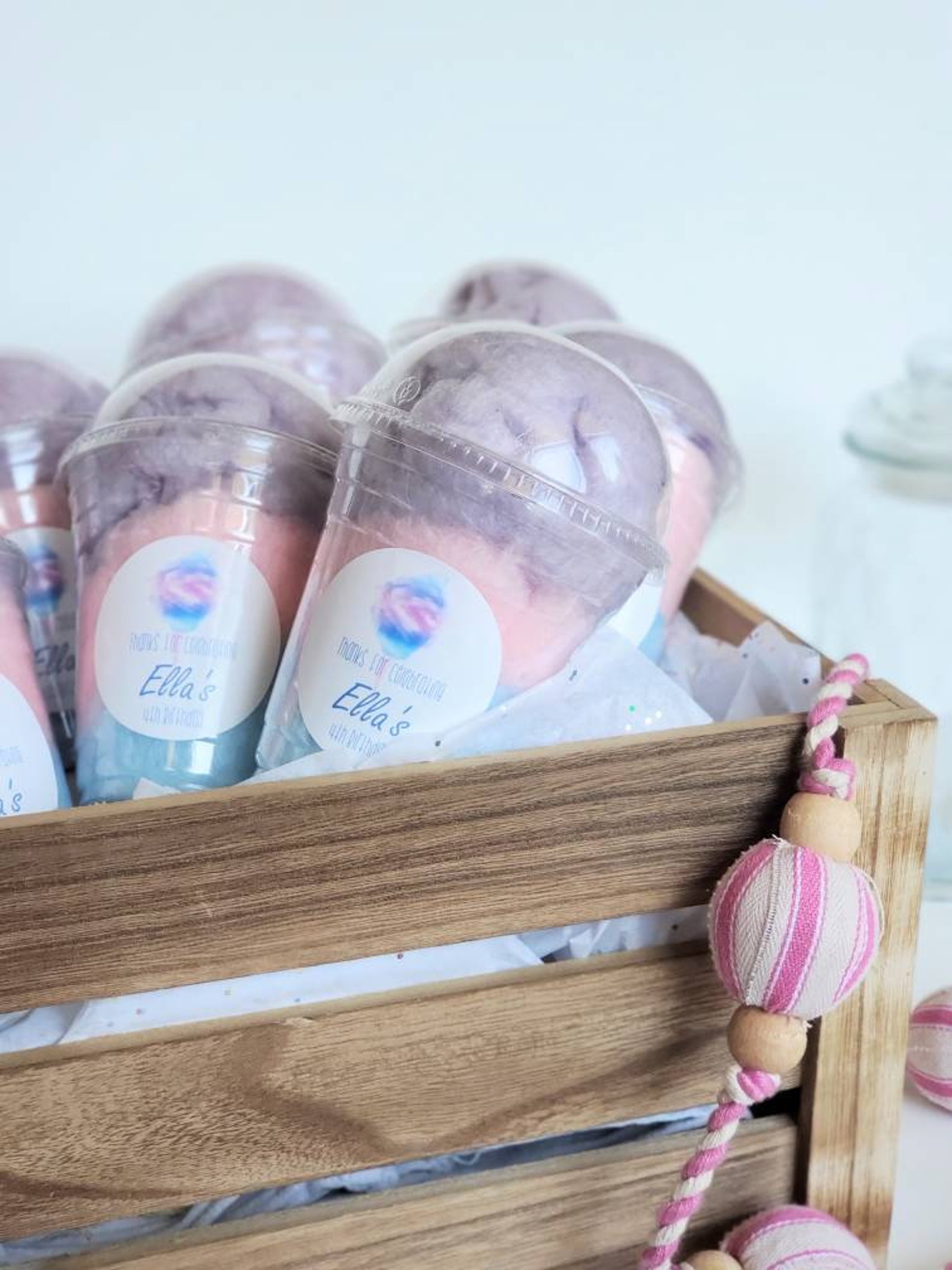 Cotton Candy Party Cups, Birthday Party Favors, Wedding Favors, Gourmet ...