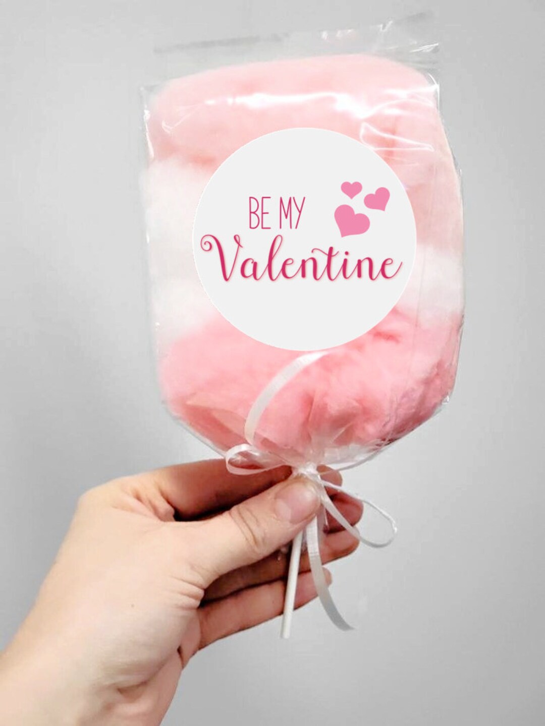 Valentine Cotton Candy on a Stick, Galentines Day, Ombré Cotton Candy ...