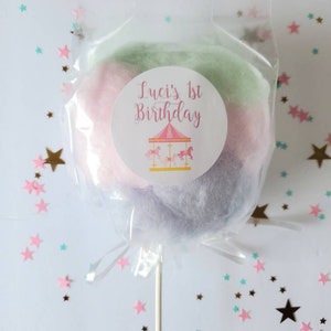 Cotton Candy on a Stick, Cotton Candy Cone, Circus Birthday, Carnival ...