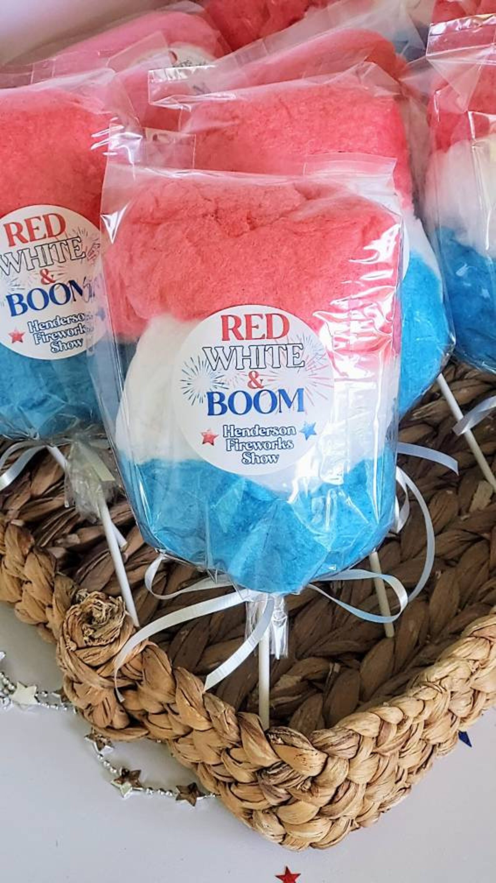 4th of July Treats, 4th of July Decoration, Memorial Day Cotton Candy ...