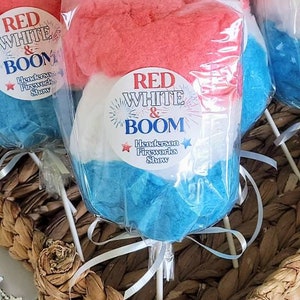 4th of July Treats, 4th of July Decoration, Memorial Day Cotton Candy ...