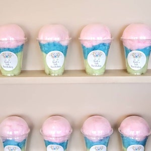Cotton Candy Party Cups, Birthday Party Favors, Wedding Favors, Gourmet ...
