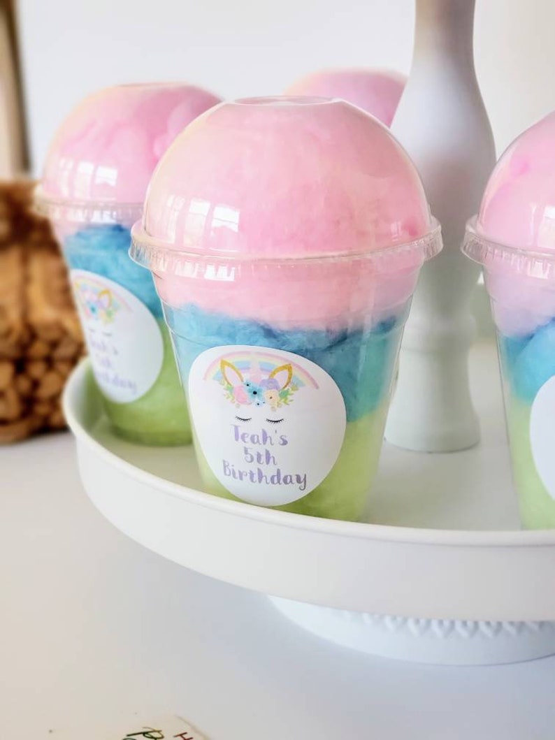 Cotton Candy Party Cups Birthday Party Favors Wedding | Etsy