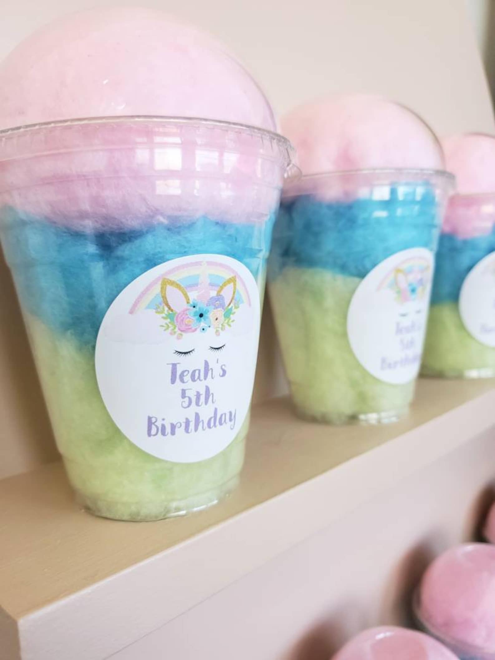 Cotton Candy Party Cups Birthday Party Favors Wedding | Etsy