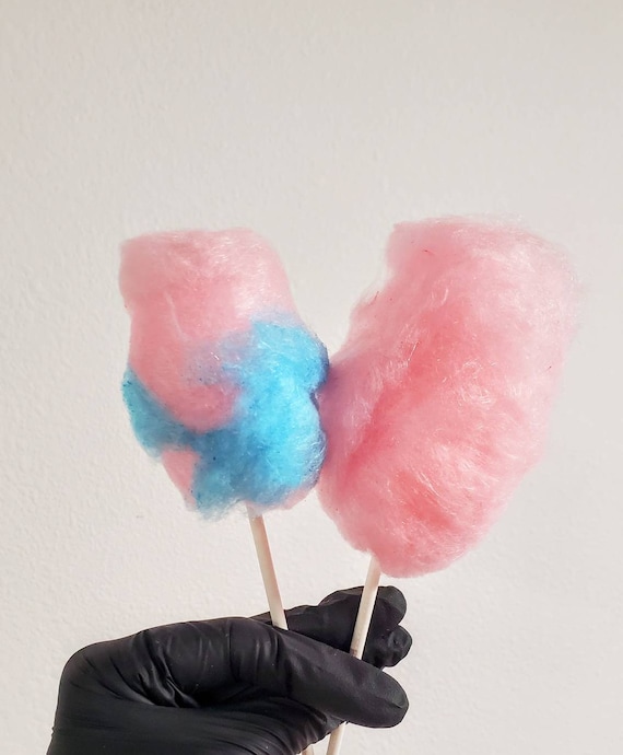 Blue Cotton Candy On A Stick