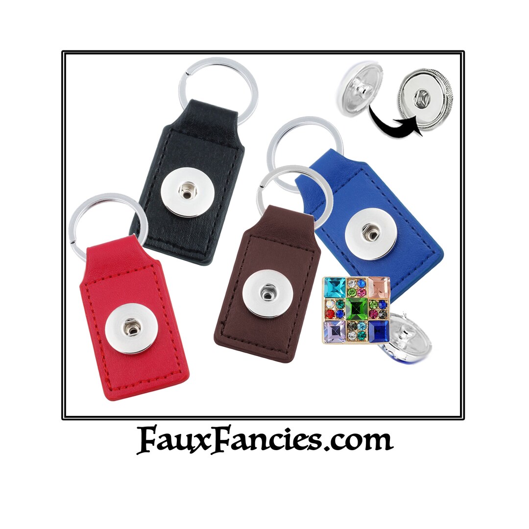 Snap Button Keyring, 18mm Snap Buttons, Ginger Snap, Snap, Gift for Her ...