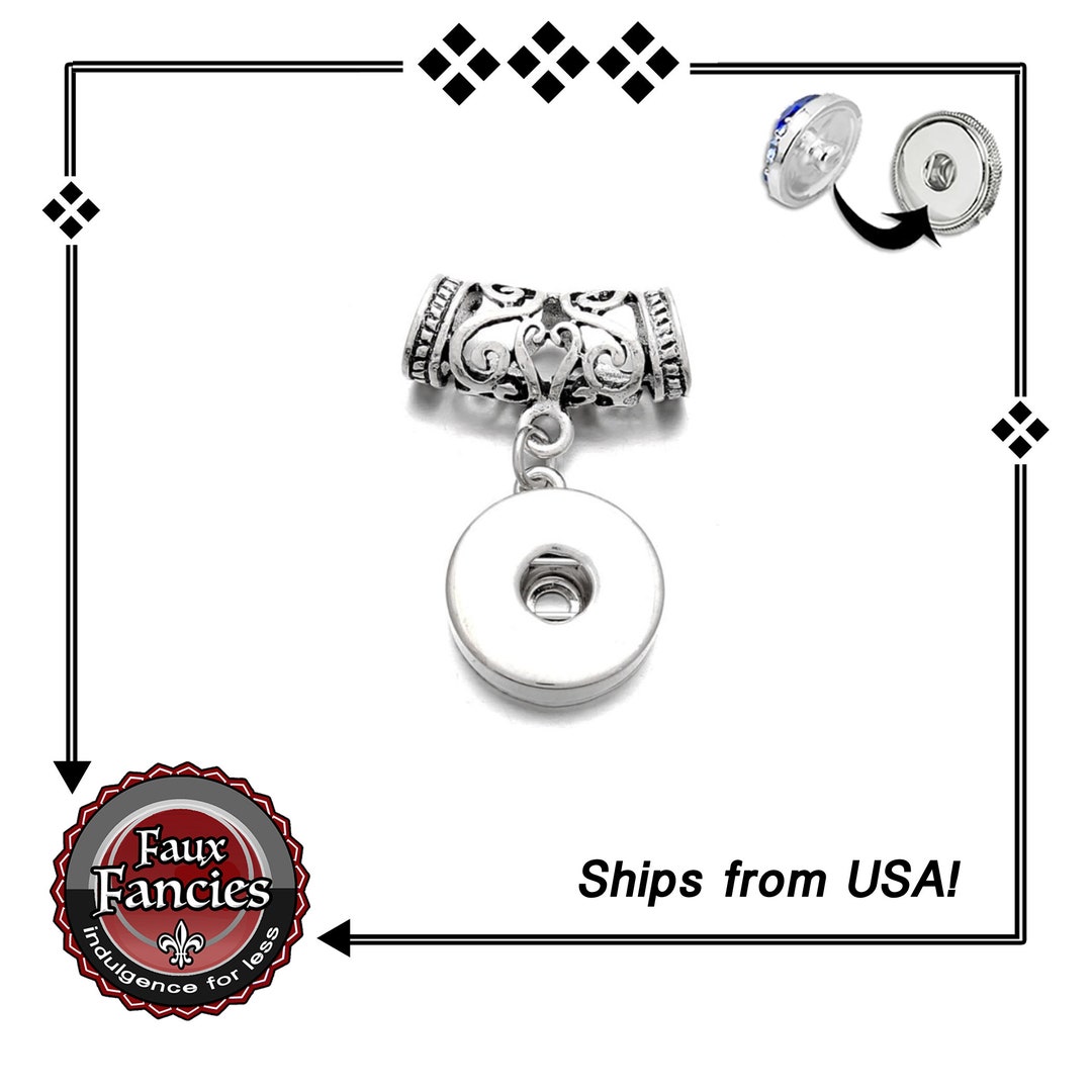 Simple Snap Button Pendant for Snaps, for Necklace to Bracelets, Ginger ...