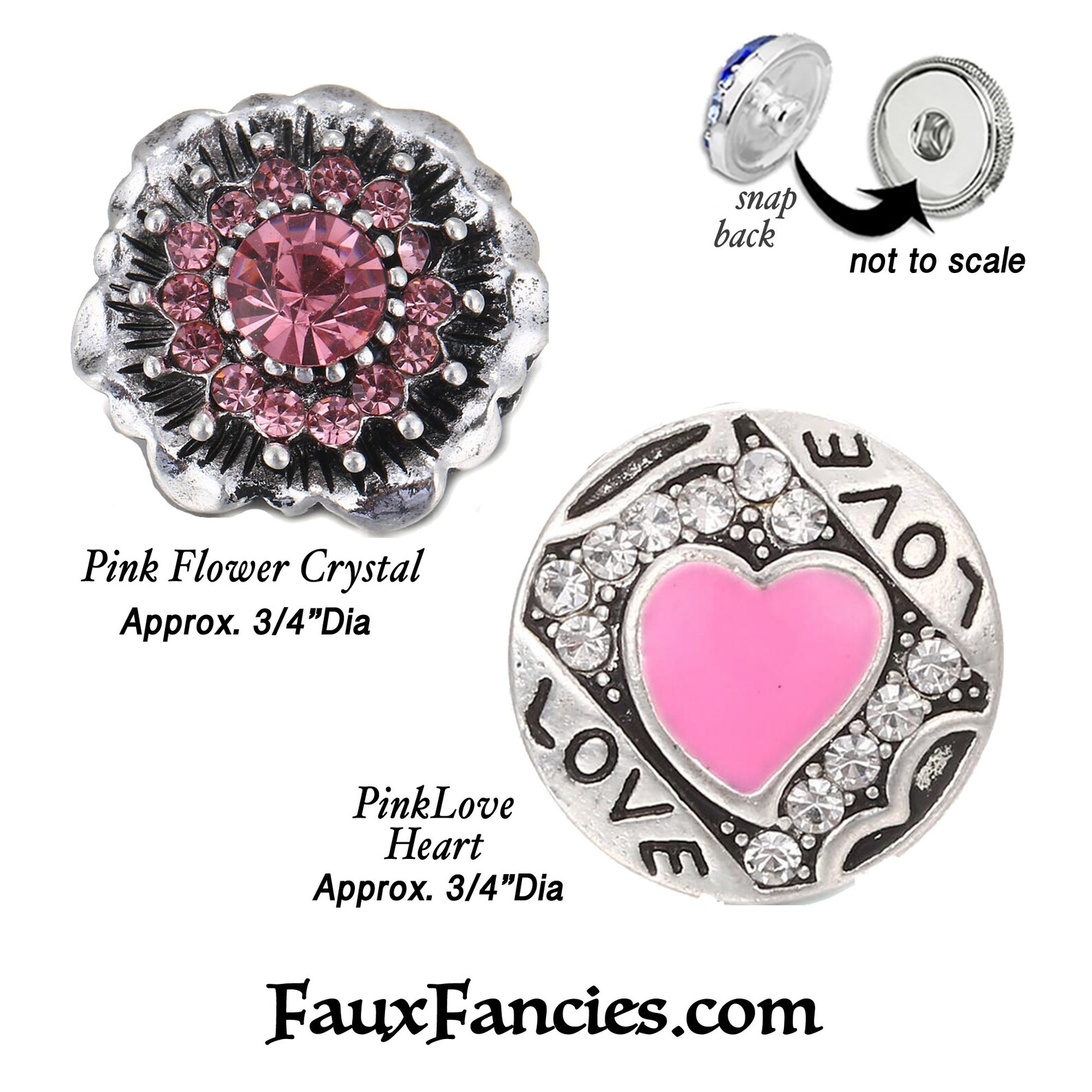 HEART Snap Buttons SALE 18mm LOVE Ginger Snaps - Etsy