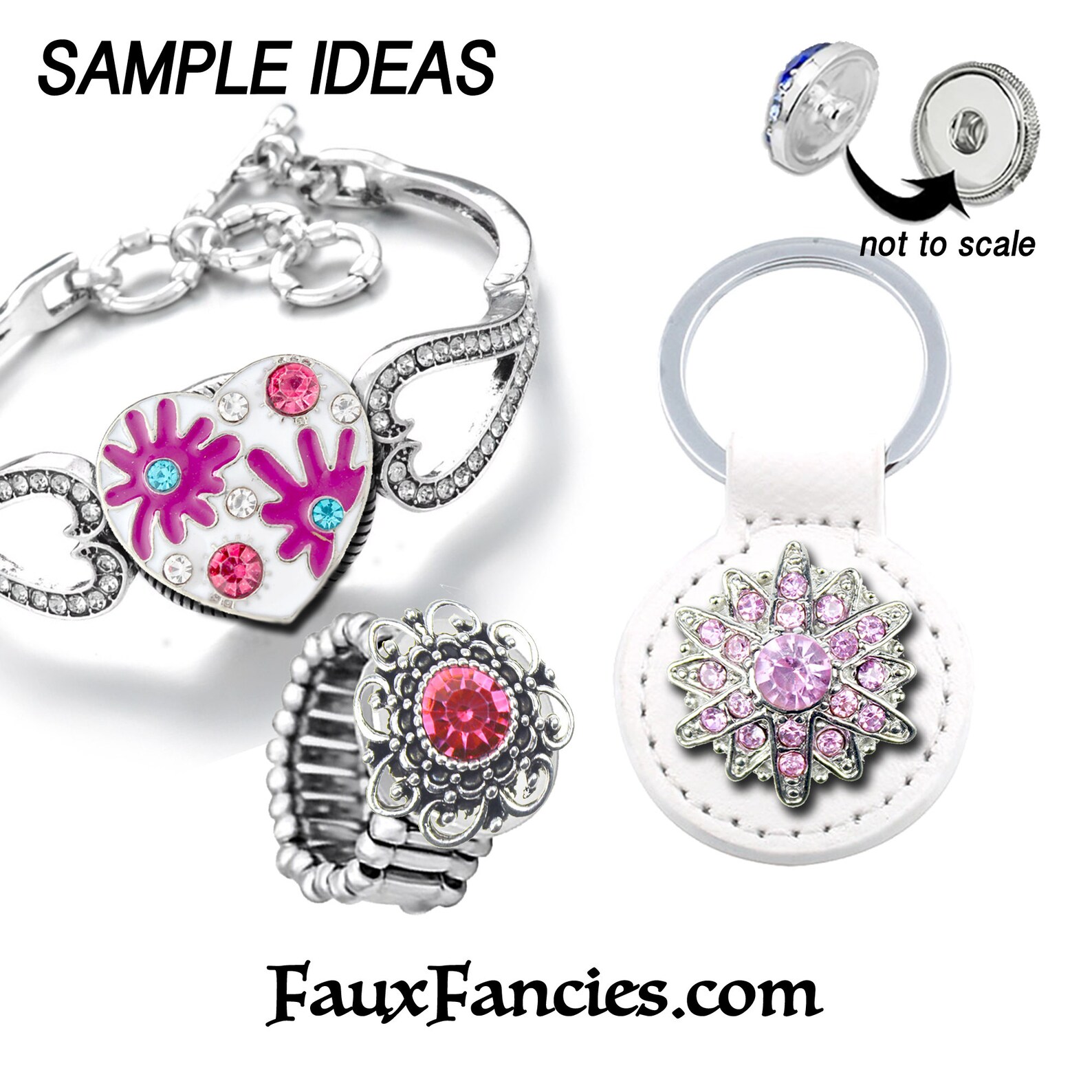 SNAP BUTTONS in BEAUTIFUL Pinks, Ginger Snaps, #snapbuttons, Snap ...