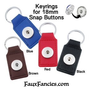 Snap Button Keyring, 18mm Snap Buttons, Ginger Snap, Snap, Gift for Her ...