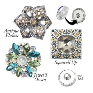 18mm Snap Buttons, Ginger Snaps, SALE Snap on Charm, Interchangeable ...