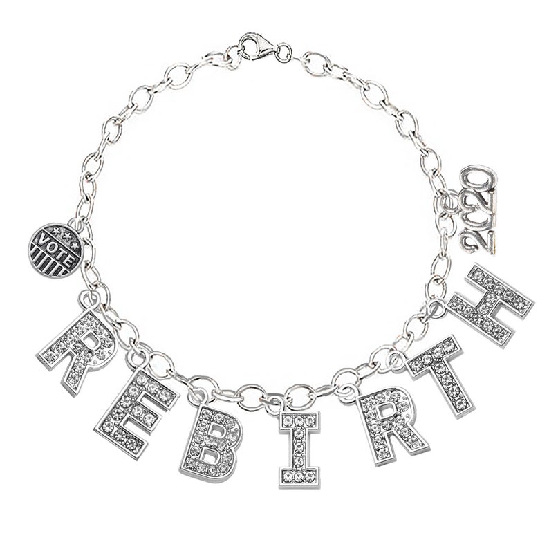 Dangle Letter Charms Rhinestone Charms Initial Charms | Etsy